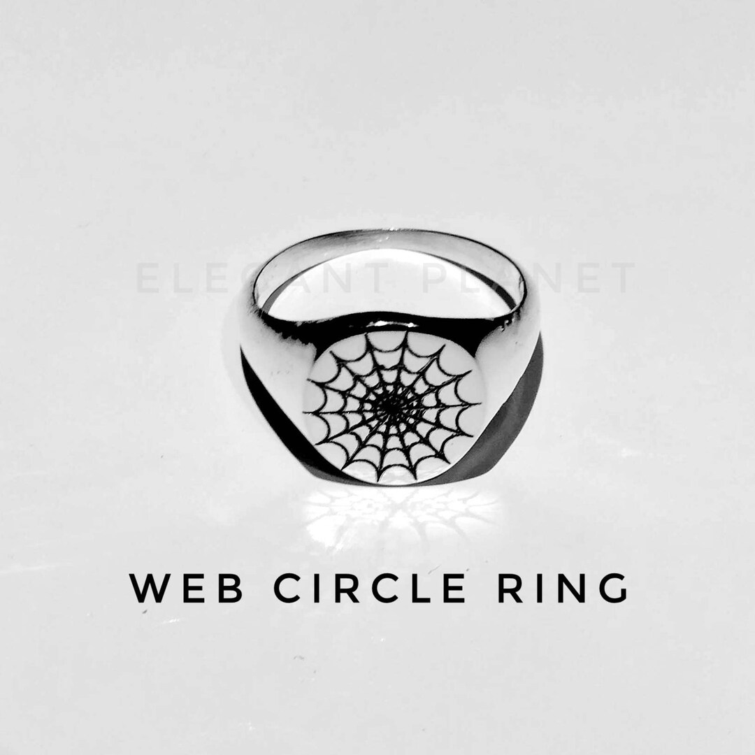 Web Witch Ring. Spider Andrew Garfield Ring, Engraved Ring, Halloween ...