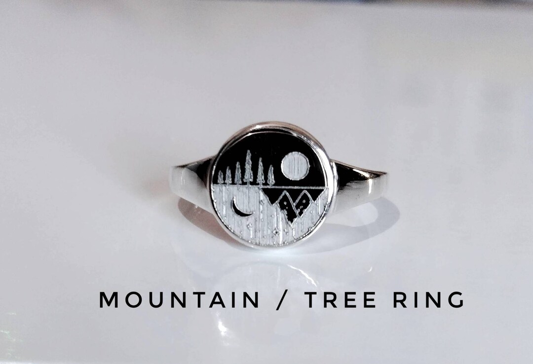 ACOTAR Starry Mountain Night Court Ring, Promise Ring, Personalized ...