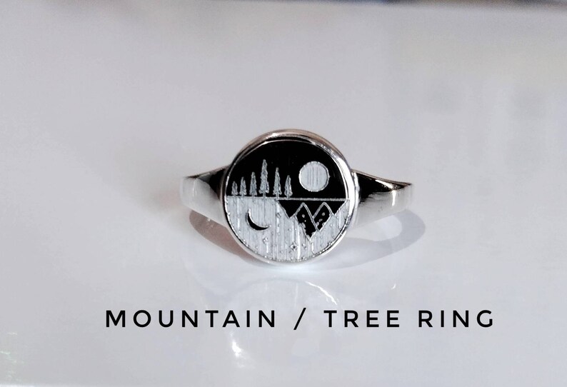 ACOTAR Night Court Signet Ring Starry Mountains Night Court - Etsy