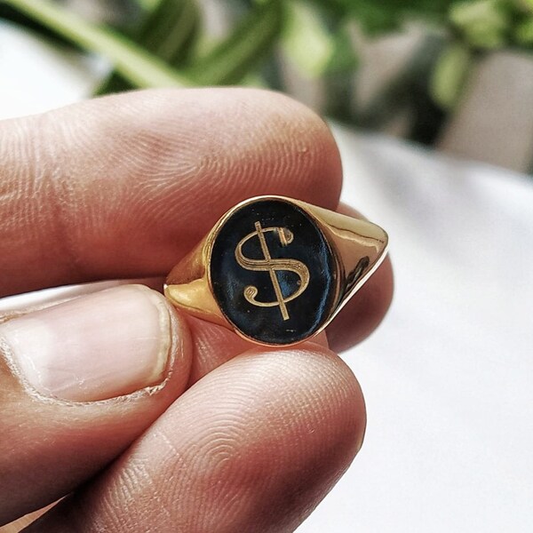 Mens Silver Dollar Ring - Etsy