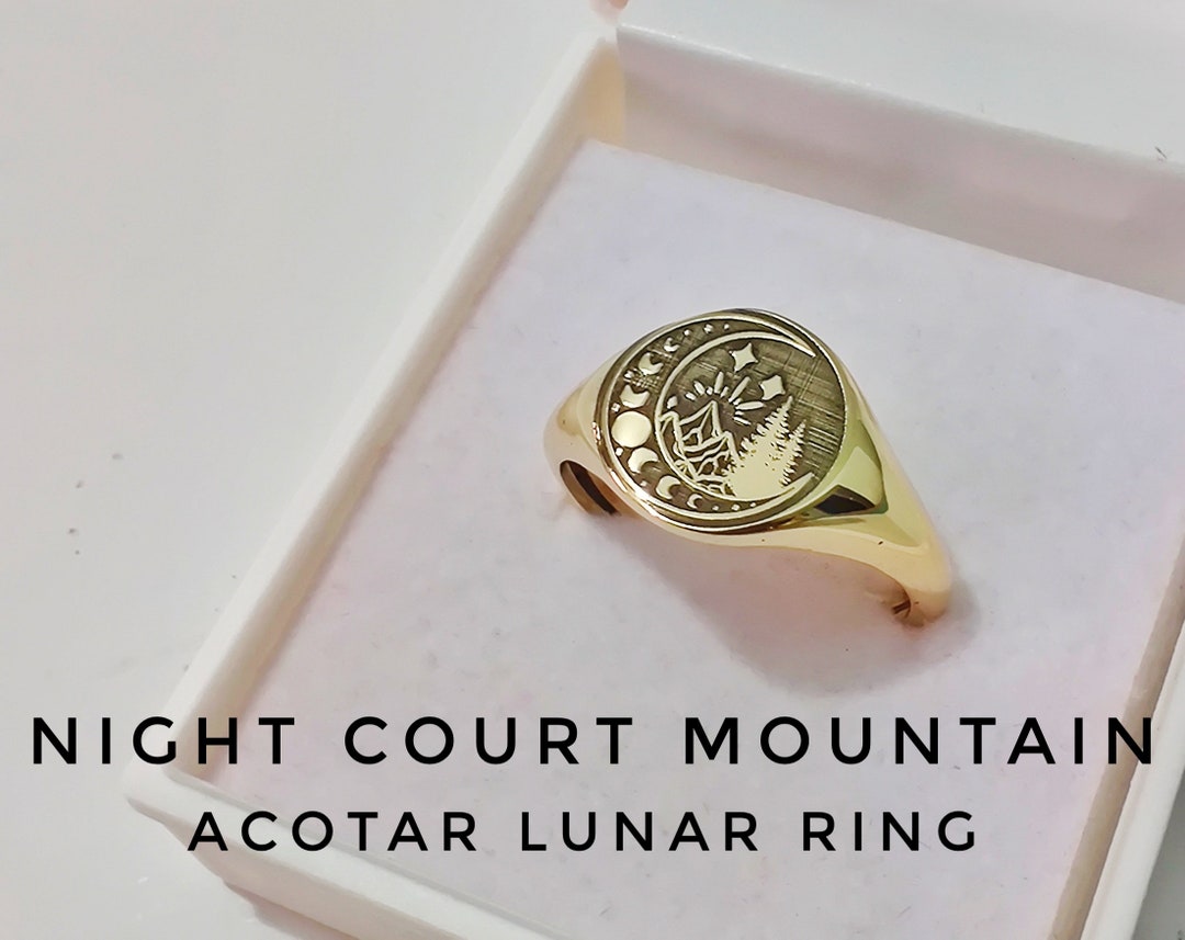 ACOTAR Night Court Starry Mountains Night Court Ring, ACOTAR Bookish ...