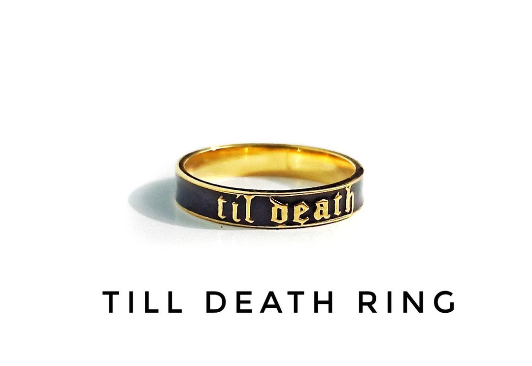 Personalized Till Death Ring in Solid 925 Sterling Silver Women ...