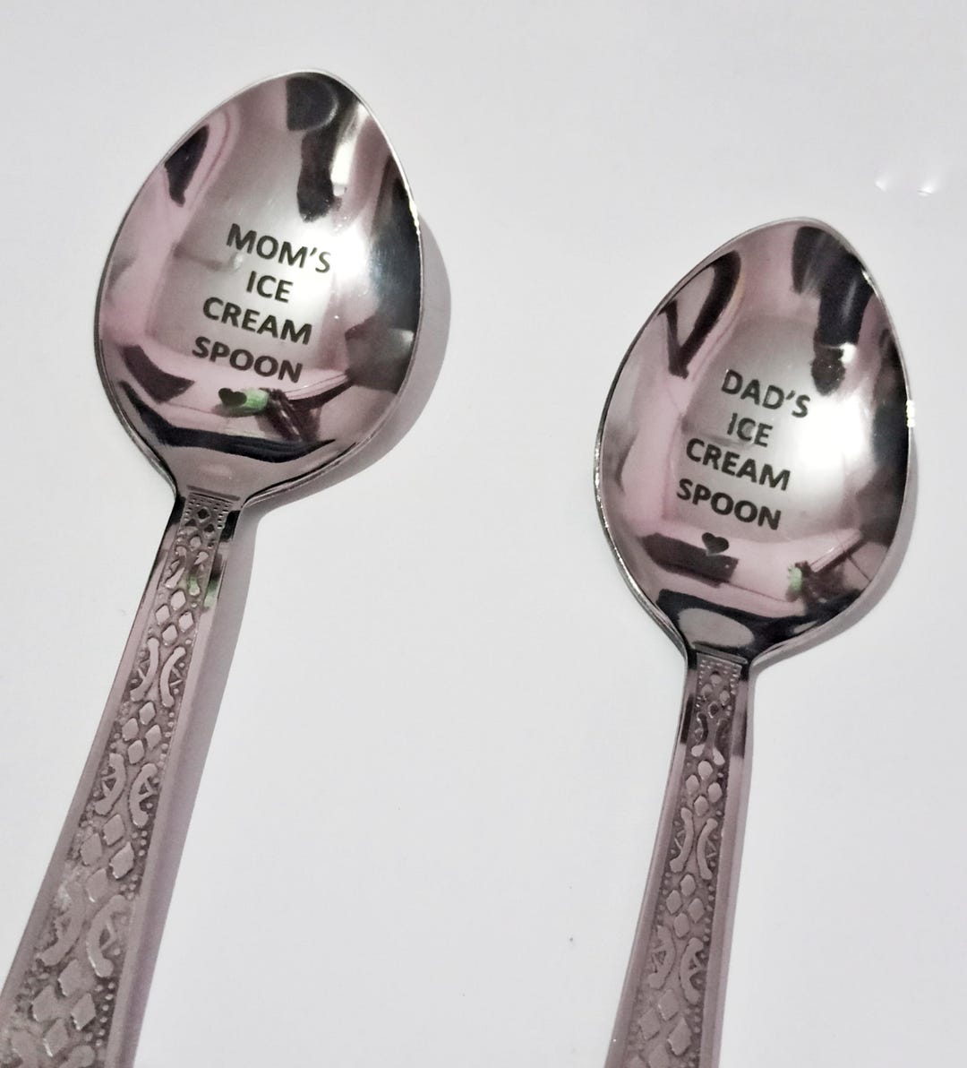 Personalized Stainless Steel Spoon, Ice Cream, Peanut Butter, Cereal ...