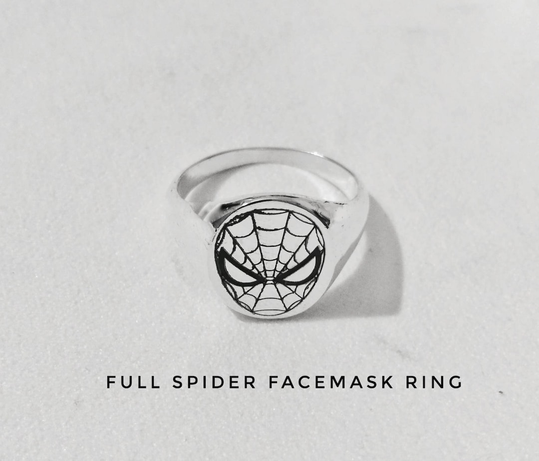 Sterling Silver Spider Web Ring.spiderman Andrew Garfield Ring ...