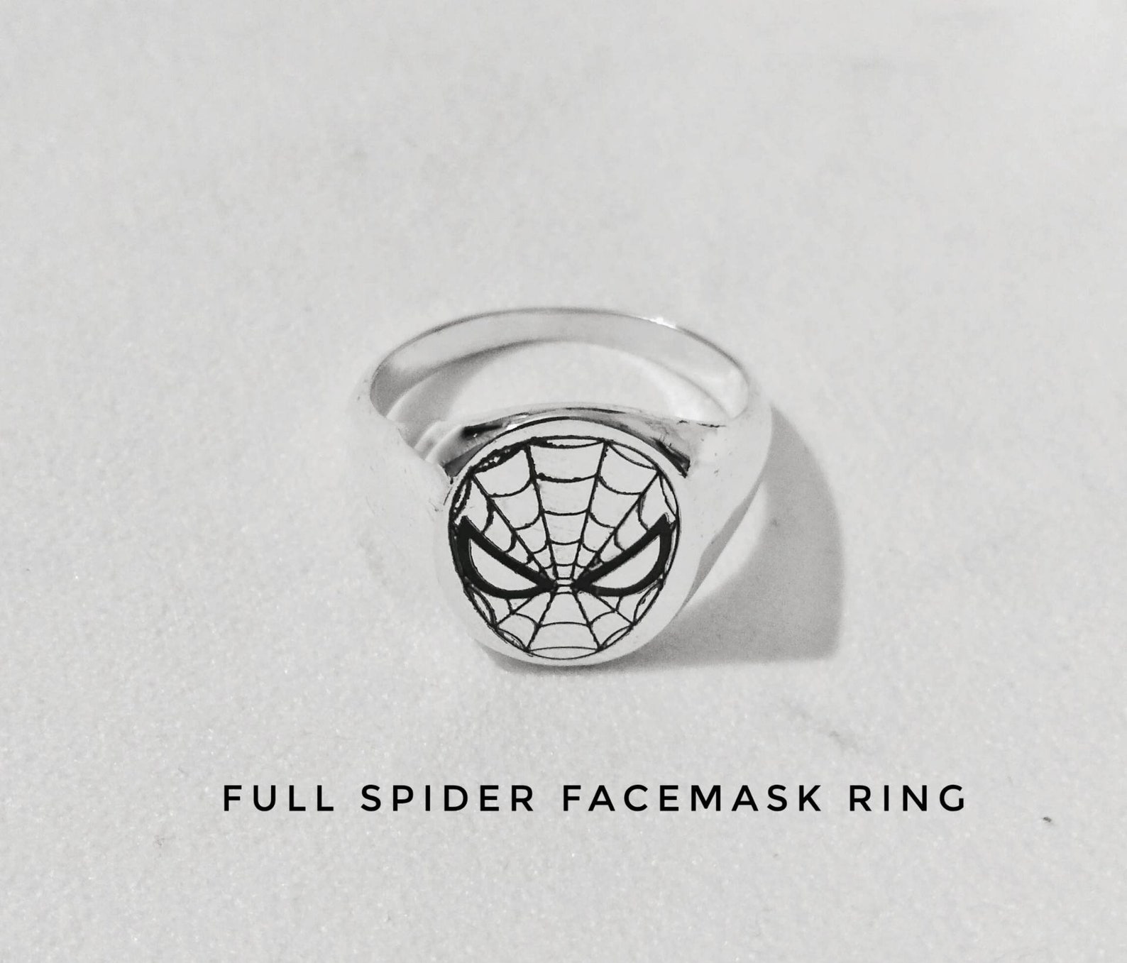 Sterling Silver Spider Web Ring.spiderman Andrew Garfield - Etsy