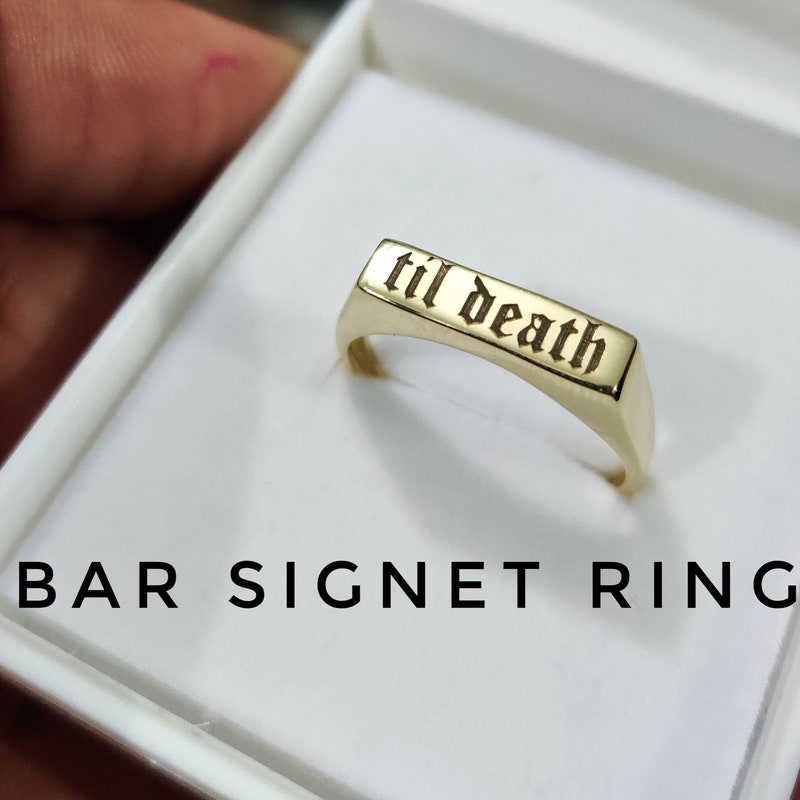 Bar Ring - Etsy