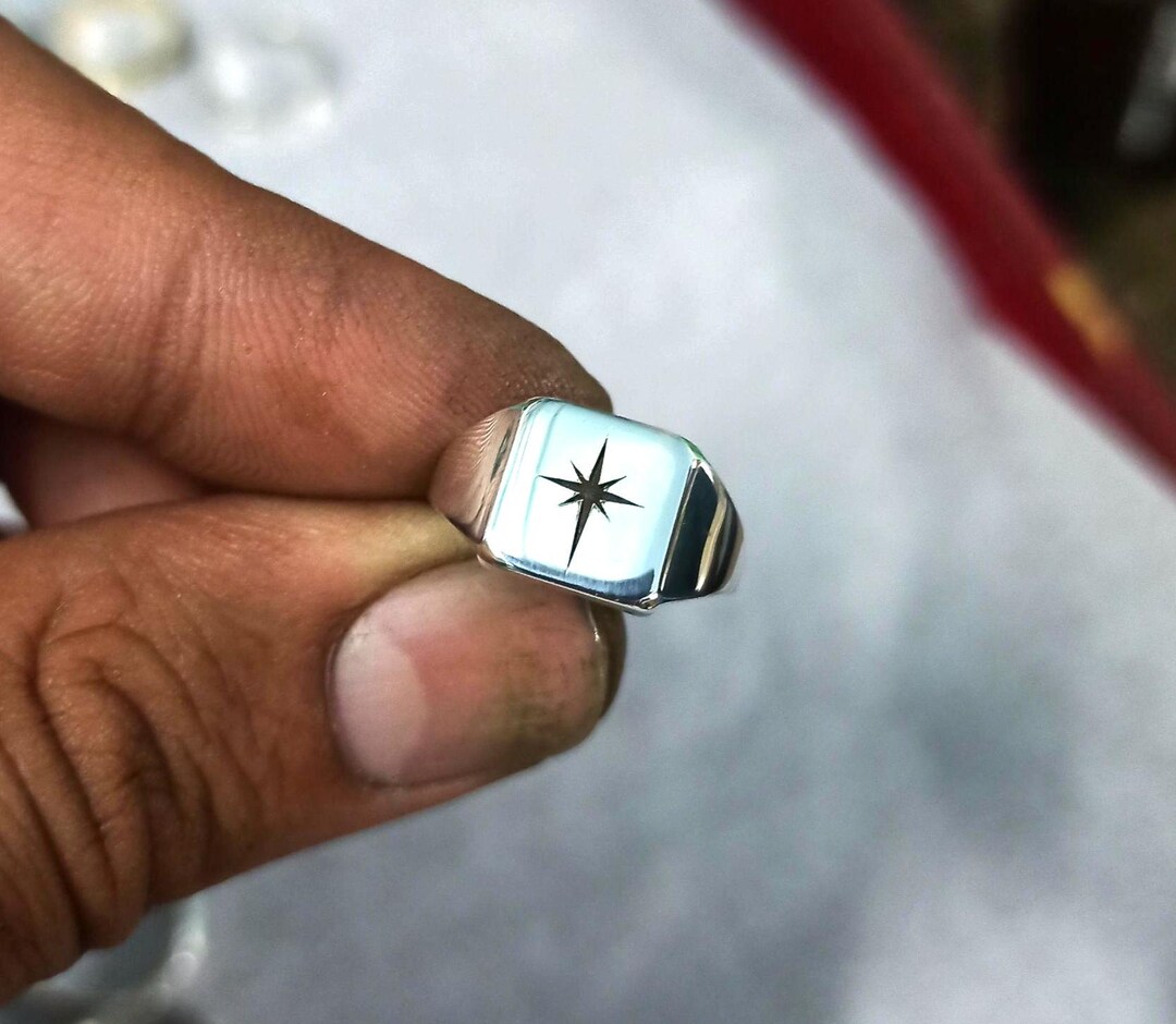 Square Ring, ACOTAR Star Ring, Night Star Ring, Witchy Ring, Bookish ...