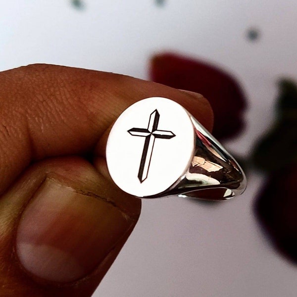 Cross Ring - Etsy