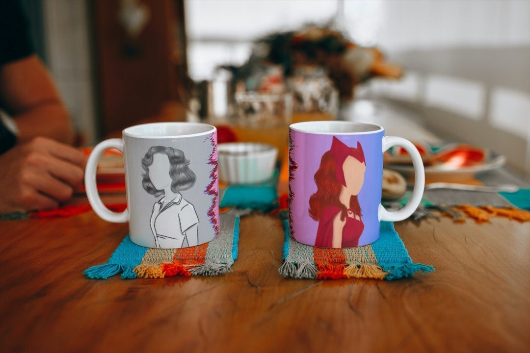 Wanda Vision Mug Sublimation Art Digital Template Full Wrap Mug Cricut ...