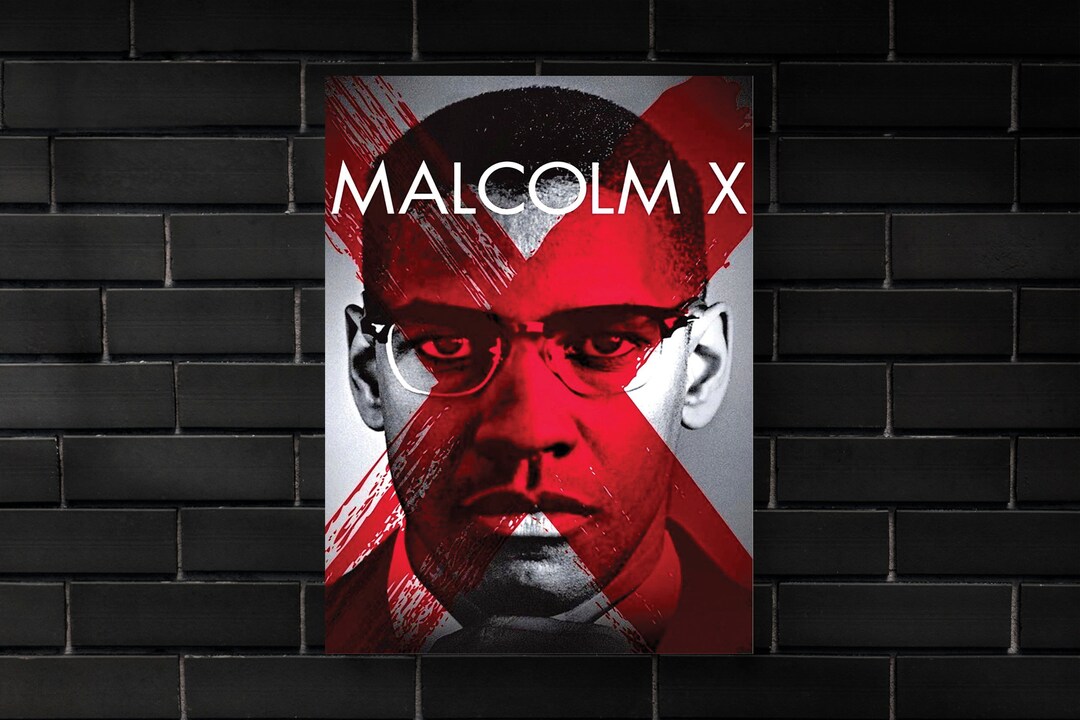 Malcolm X (1992) Movie Poster Movie Print, Hip Hop Movie Posters, Wall ...
