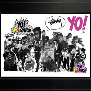 Yo! MTV Raps (1988) Movie Poster Movie Print, Hip Hop Movie Posters ...