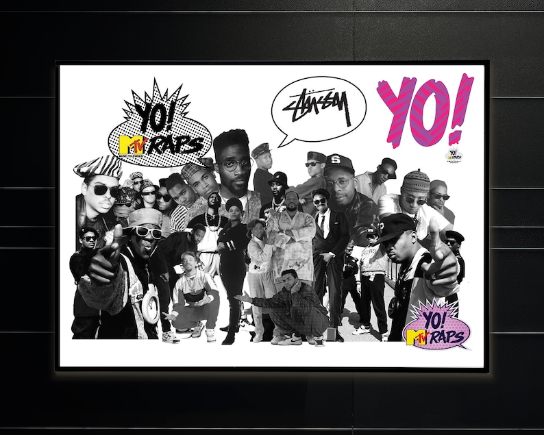 Yo! MTV Raps (1988) Movie Poster Movie Print, Hip Hop Movie Posters ...