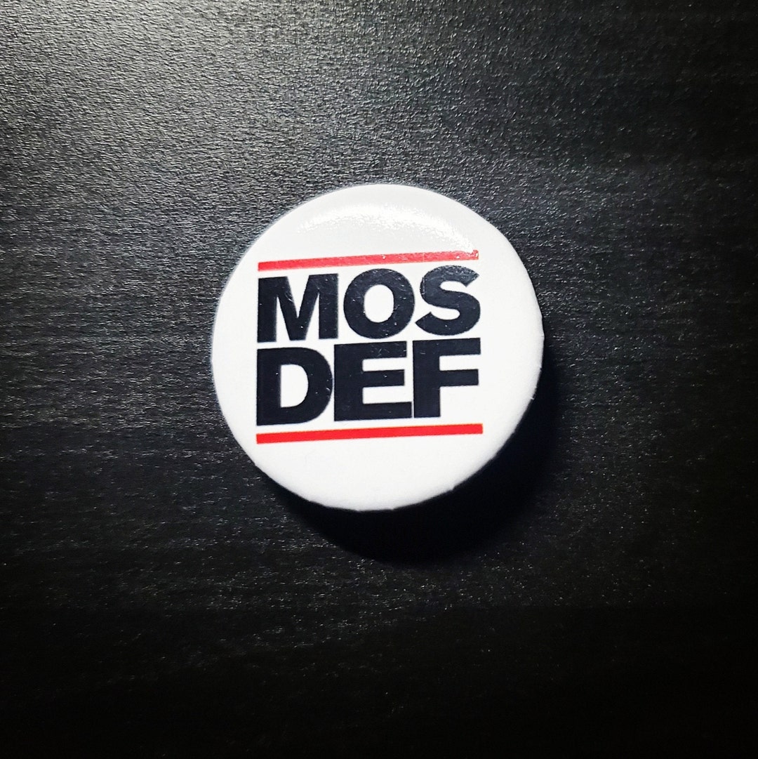 MOS DEF Box Logo Button in White. - Etsy