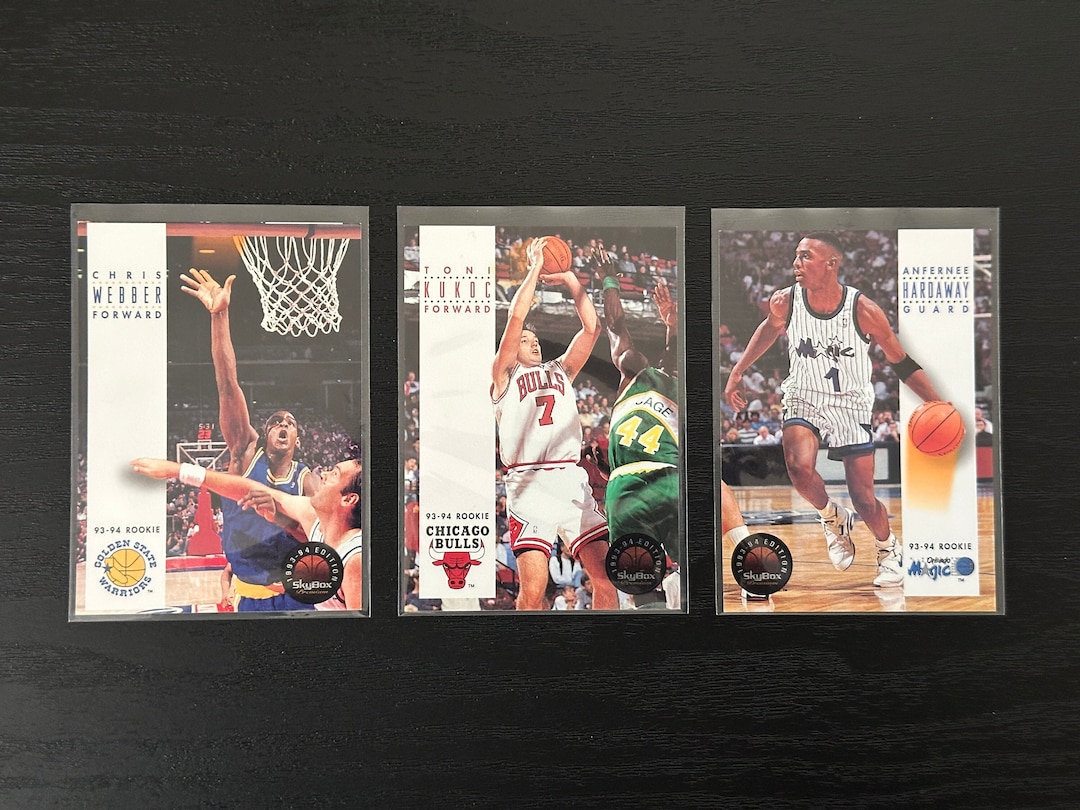 Vintage, 1994 Skybox Rookie Basketball Cards, Anfernee Hardaway, Chris ...