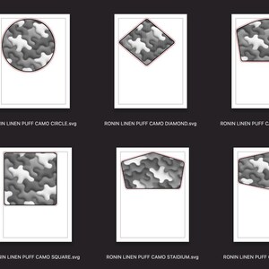 RONIN LINEN Cow Pattern – 8 Shapes W/ 5x5 Template - Digital File - Etsy