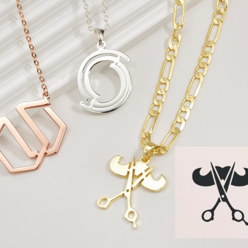 CUSTOM Logo Necklace Personalized Cut Any - Etsy