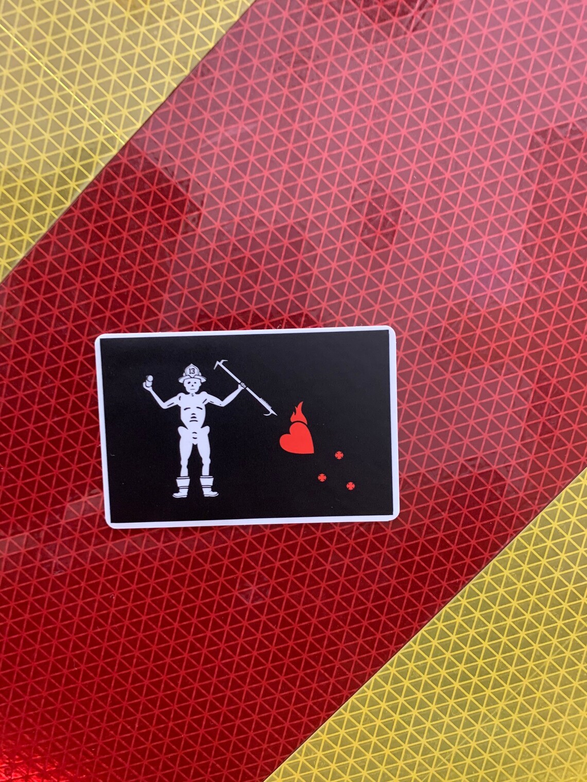 Blackbeard Firefighter Sticker - Etsy