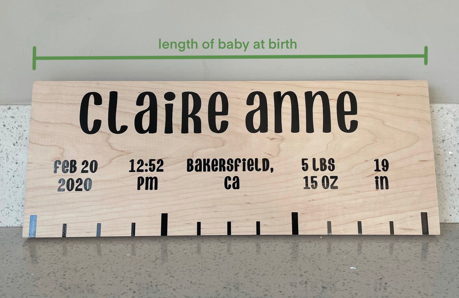 Custom Baby Board With Birth Stats / Newborn Gift / Baby Gift | Etsy