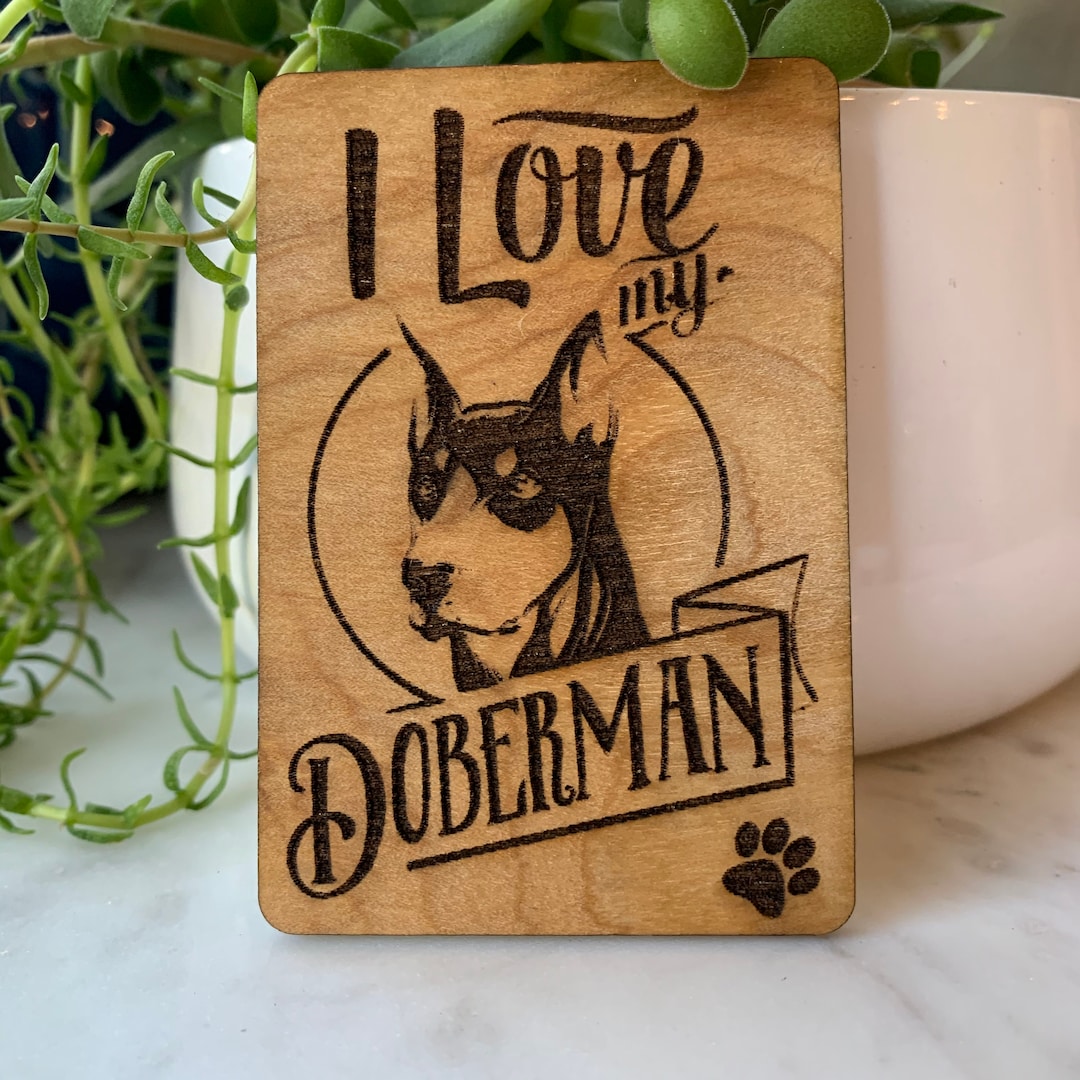 Doberman Magnet Dobie Mom Doberman Gifts Doberman Accessories Dog ...