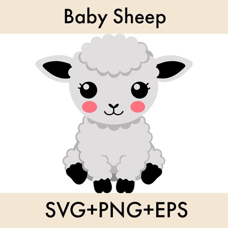 Baby Sheep Svg - Etsy