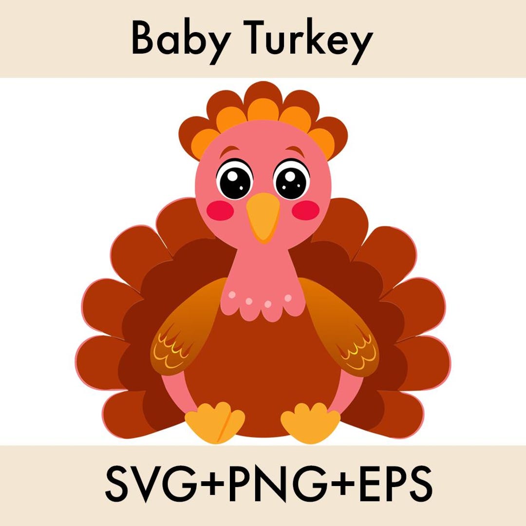 Cute Turkeys SVG, Thanksgiving Turkey SVG, Baby Turkey Svg, Turkey Cut ...