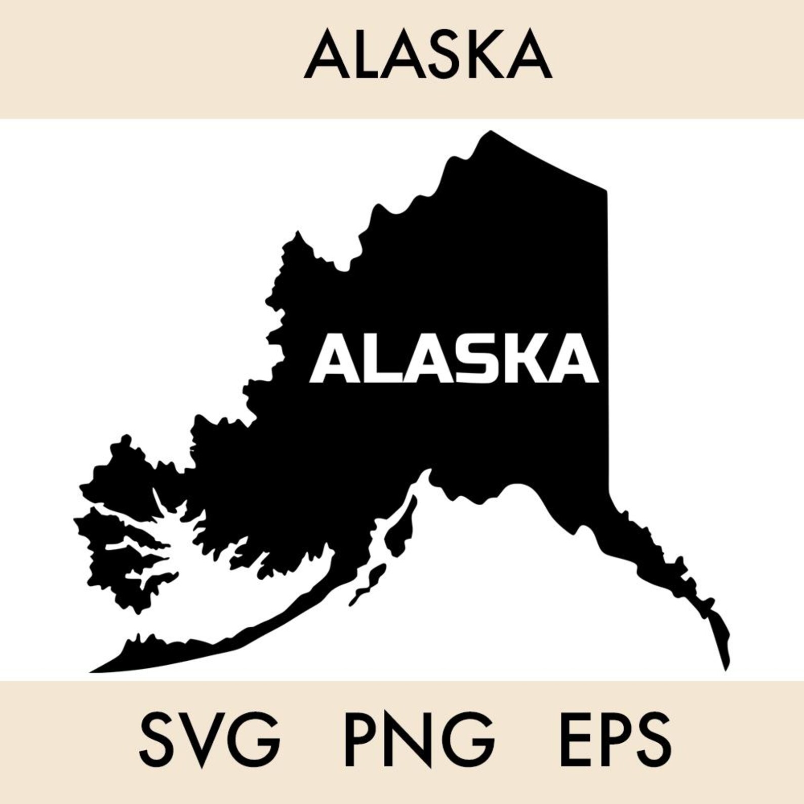Alaska State SVG, Cut File, Cricut, Clip Art, Commercial Use ...
