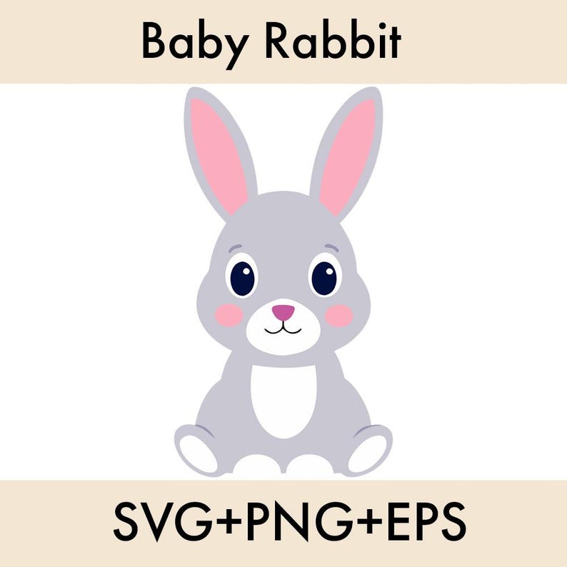 Rabbit Svg Clipart, Rabbit Svg Silhouette, Rabbit Cut Files, Bunny ...