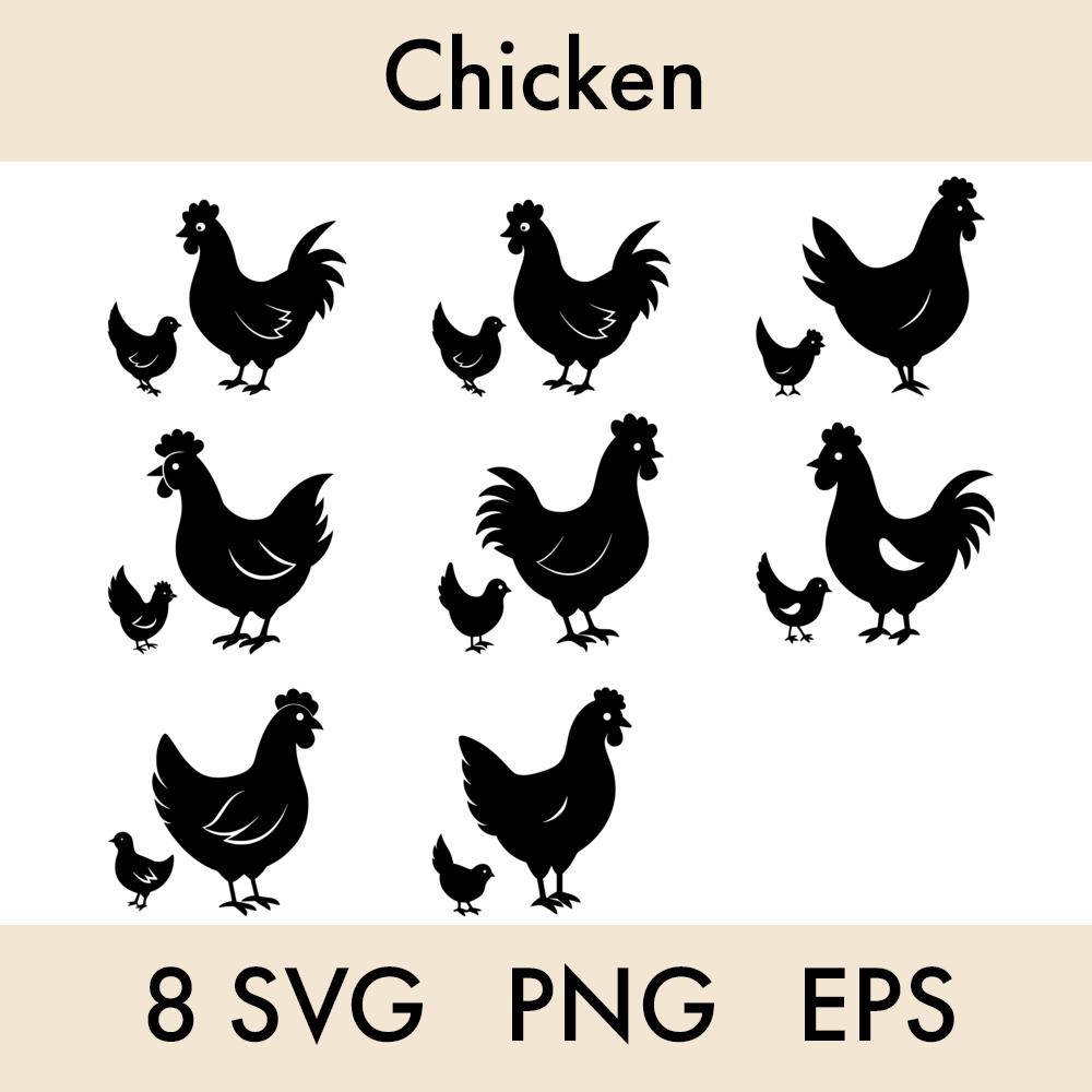 Chicken Svg SVG Bundle, Chicken PNG Bundle, Chicken Clipart, Chicken ...