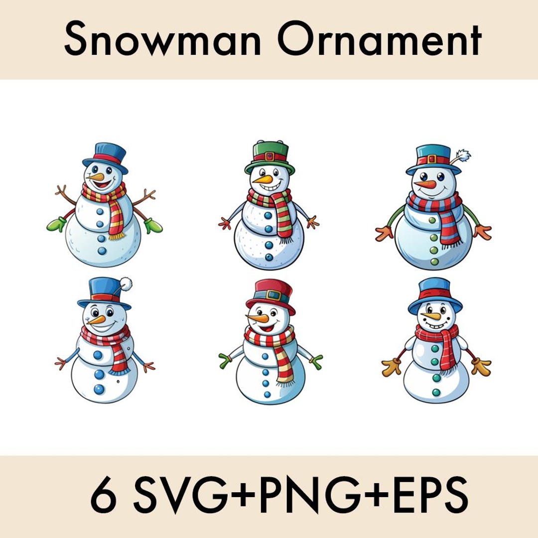 Snowman SVG, Snowman Clipart, Snowman Cut Files, Christmas Clip Art ...
