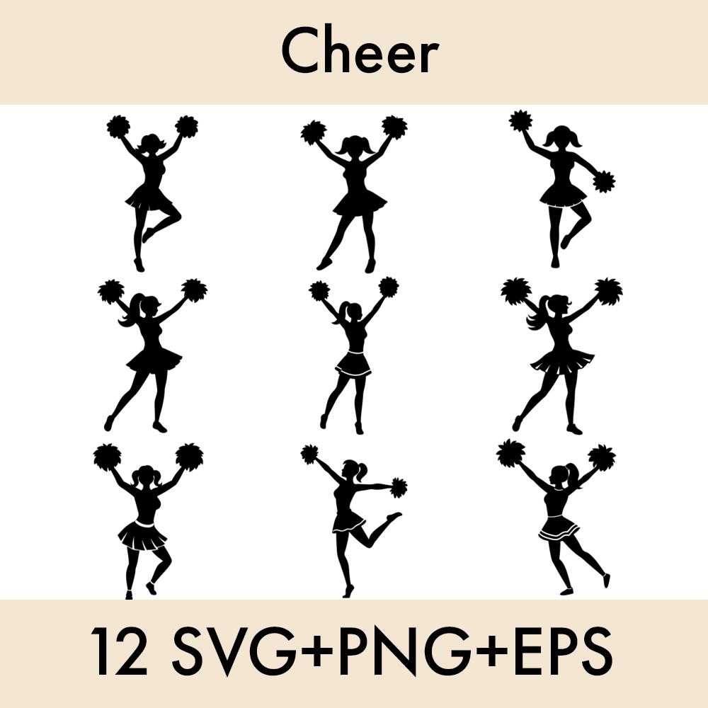 Cheer SVG Bundle, Cheerleading SVG, Cheer Svg, Cheer Squad Svg, Cheer ...