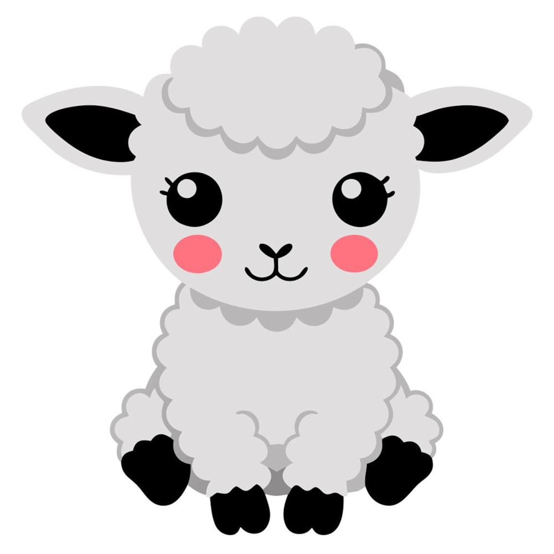 Cute Baby Sheep Svg, Lamb Svg, Sheep Clipart, Sheep Baby Shower, Farm ...
