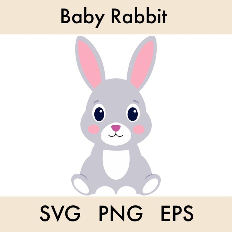 Rabbit Svg Clipart, Rabbit Svg Silhouette, Rabbit Cut Files, Bunny ...