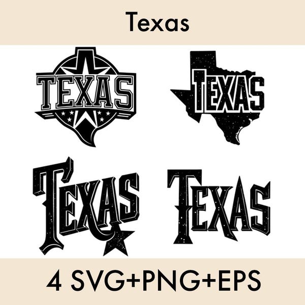 Texas Svg - Etsy
