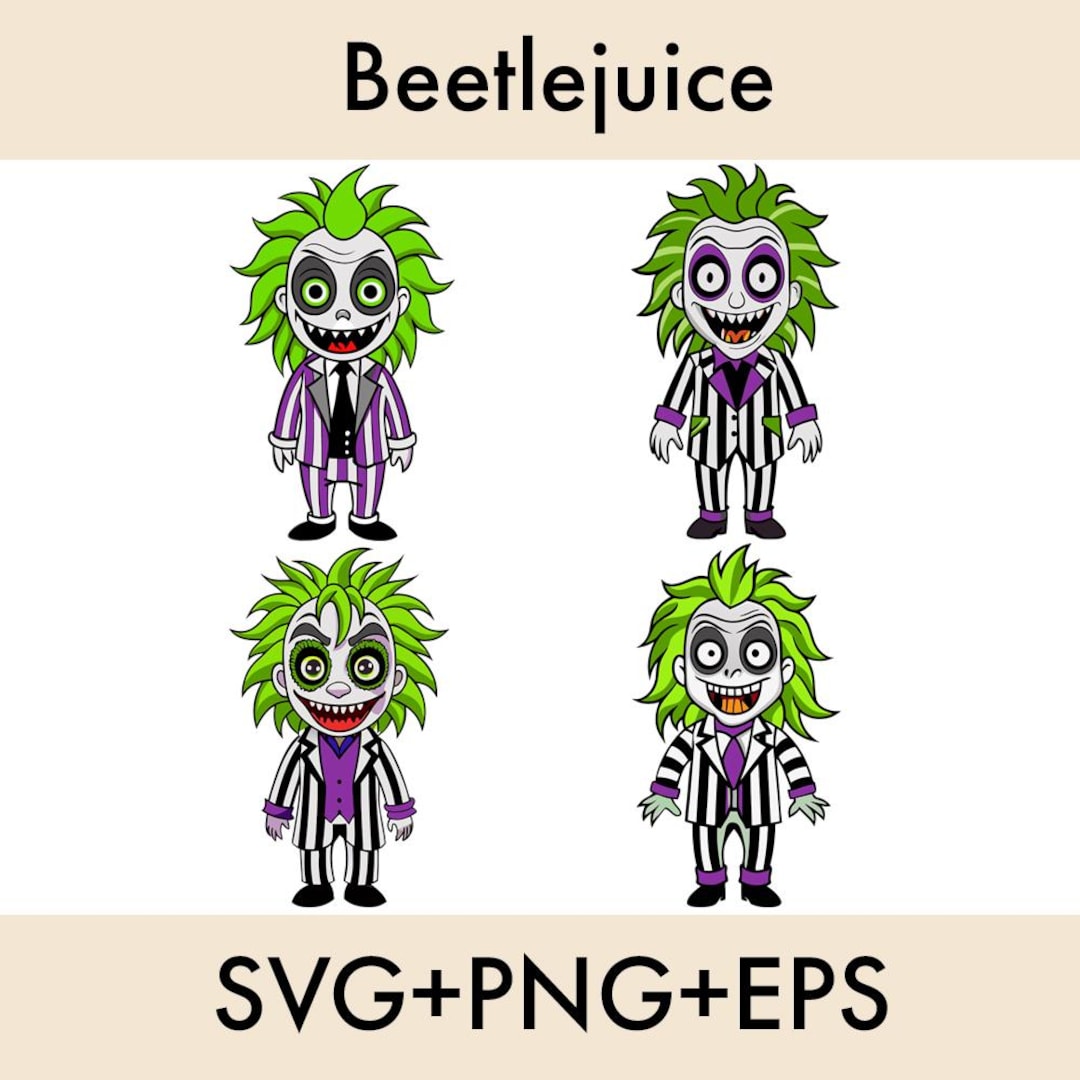 Beetlejuice SVG Design Bundle 4 Svg Png Eps - Etsy