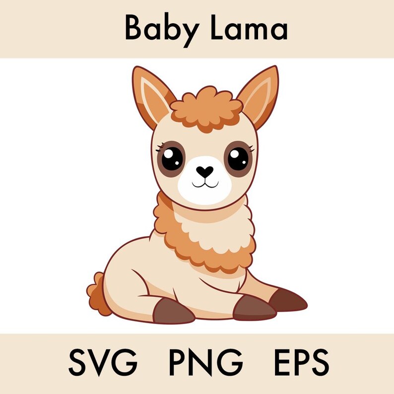 Cute Llama SVG Bundle, Alpaca Clipart (PNG, EPS) - Etsy