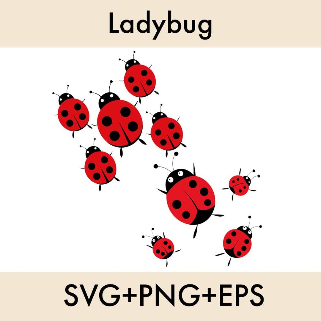 Ladybug Svg,dxf,lady Bug,cut File,cute,kids,children,layered,png ...