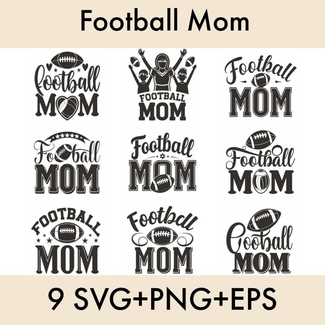 Football Mama Svg, Football Svg Football Mom Svg, Football Mom, Mom Svg ...