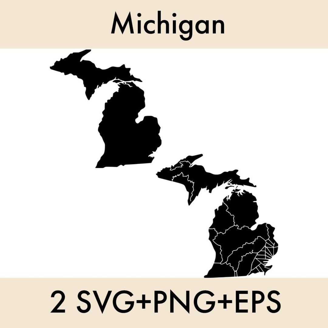 Michigan State Svg,cut File,cricut,clip Art,commercial Use,silhouette ...