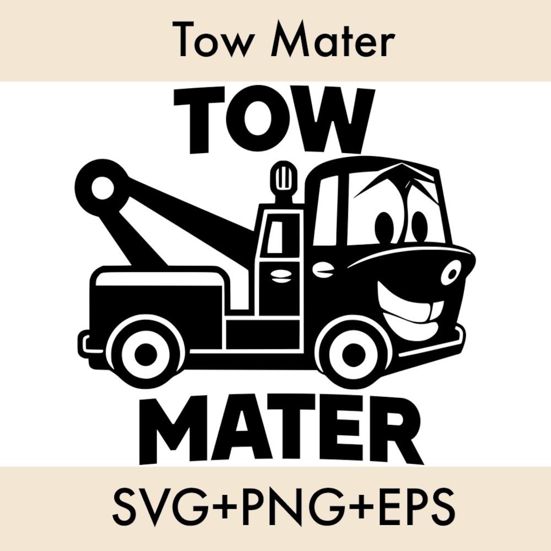 Retro Cars SVG, Retro Tow Mater Png, Tow Mater Svg, Tow Mater Png ...