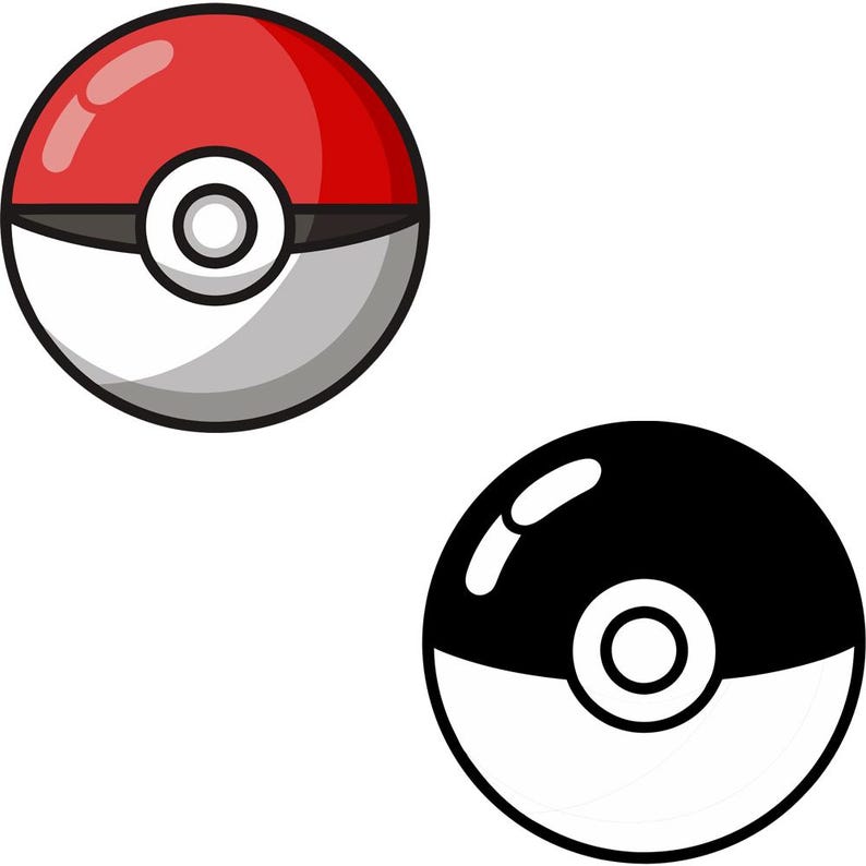 Pokemon Pokeball Cut File (svg, Png, Pdf, Ai) - Etsy Australia