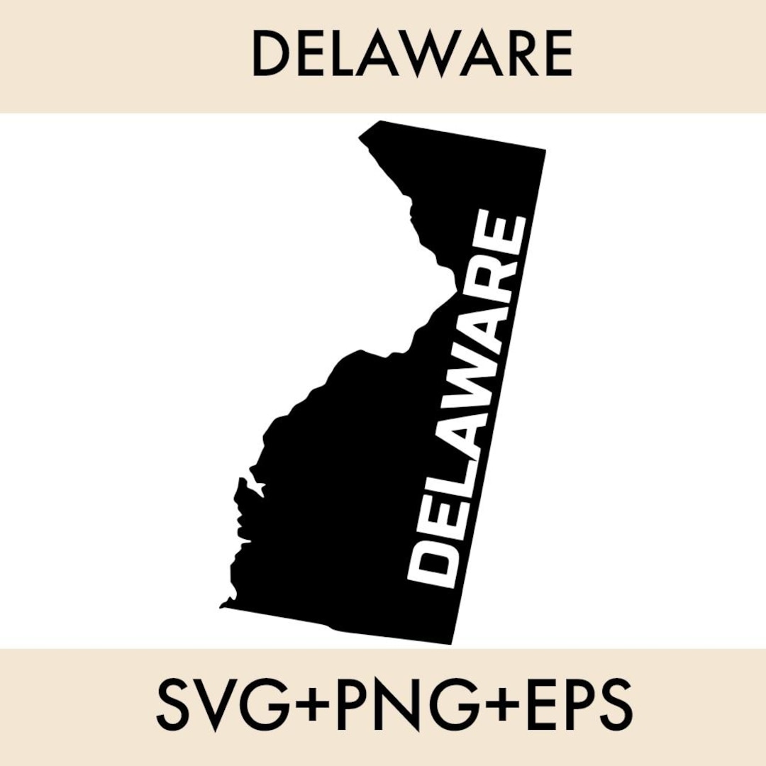Delaware State SVG Bundle, Delaware Clipart, Delaware Outline, Delaware ...