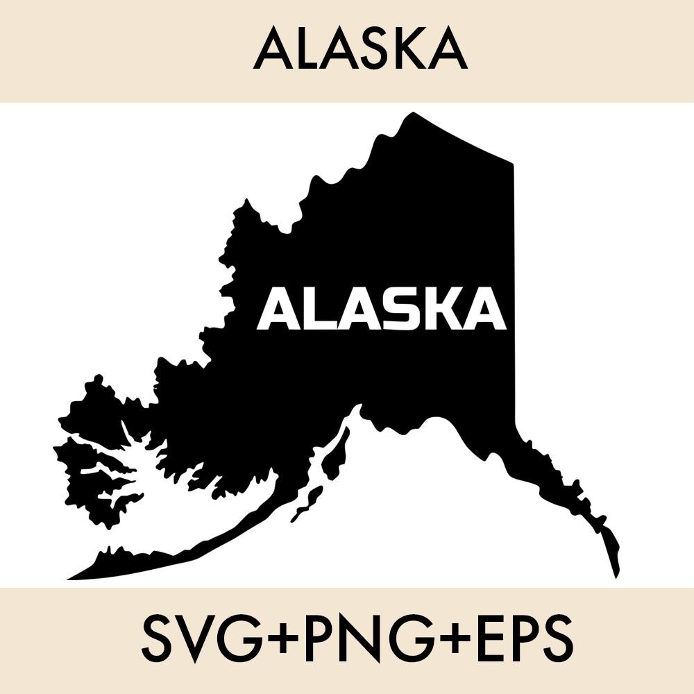 Alaska State SVG, Cut File, Cricut, Clip Art, Commercial Use ...