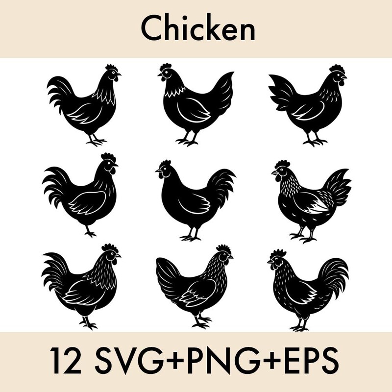 Chicken Svg - Etsy