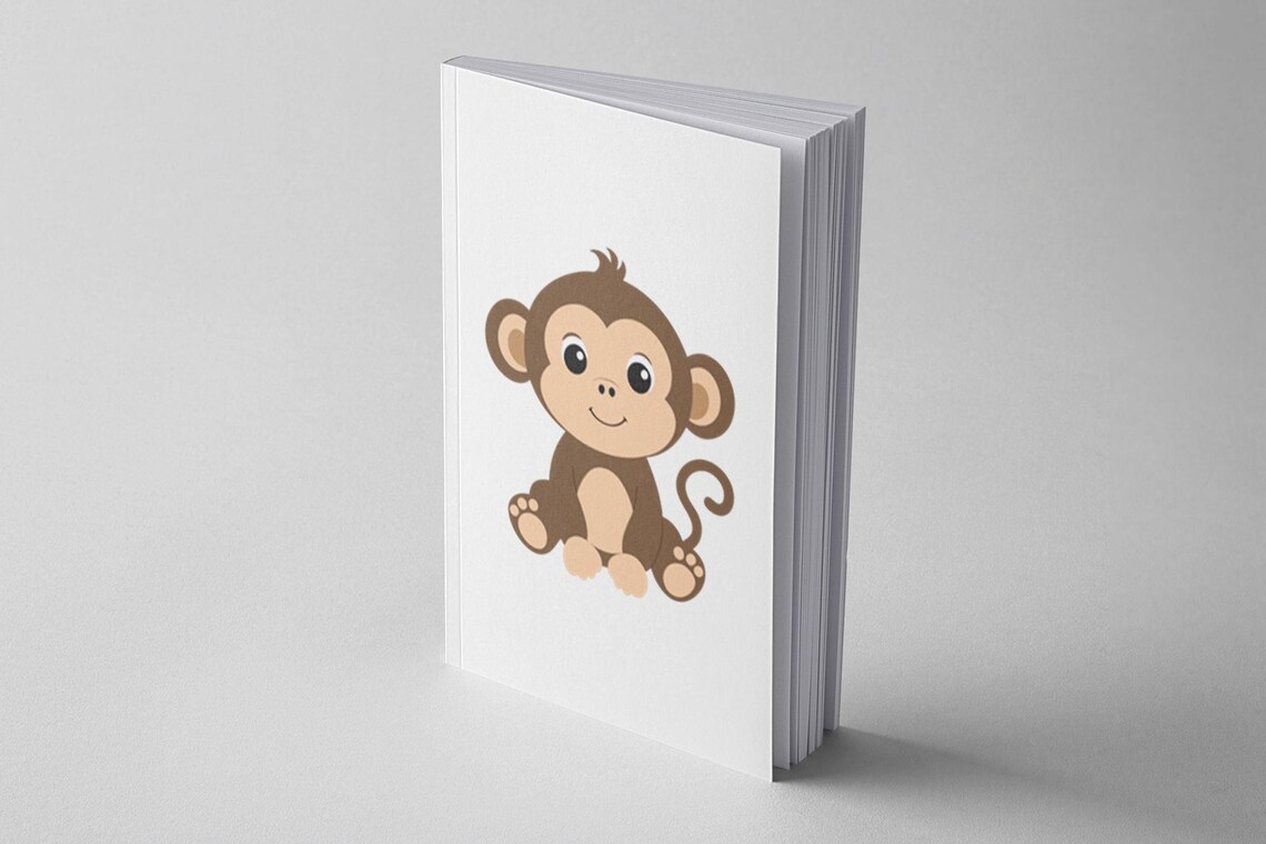 Baby Monkey Svg Jungle Animal Svg Monkey Svg Cute Monkey Svg Animal Svg ...