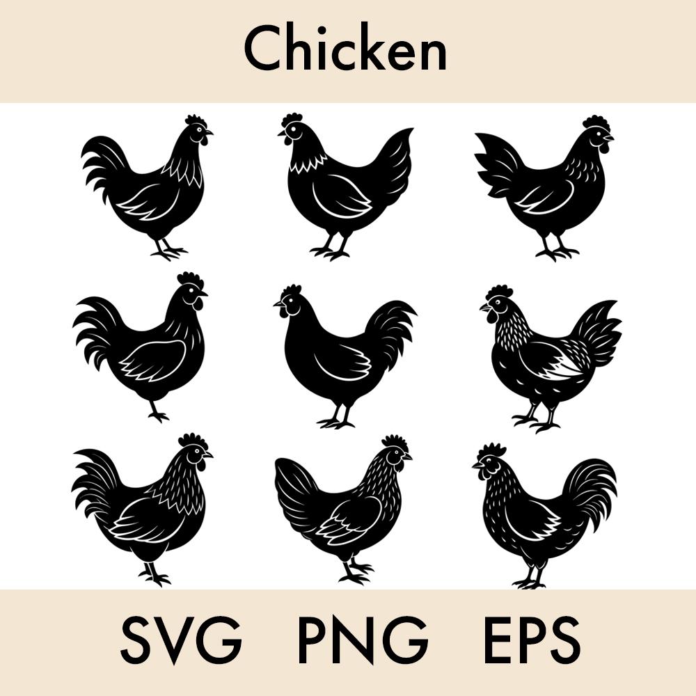 Chicken Svg SVG Bundle, Chicken PNG Bundle, Chicken Clipart, Chicken ...
