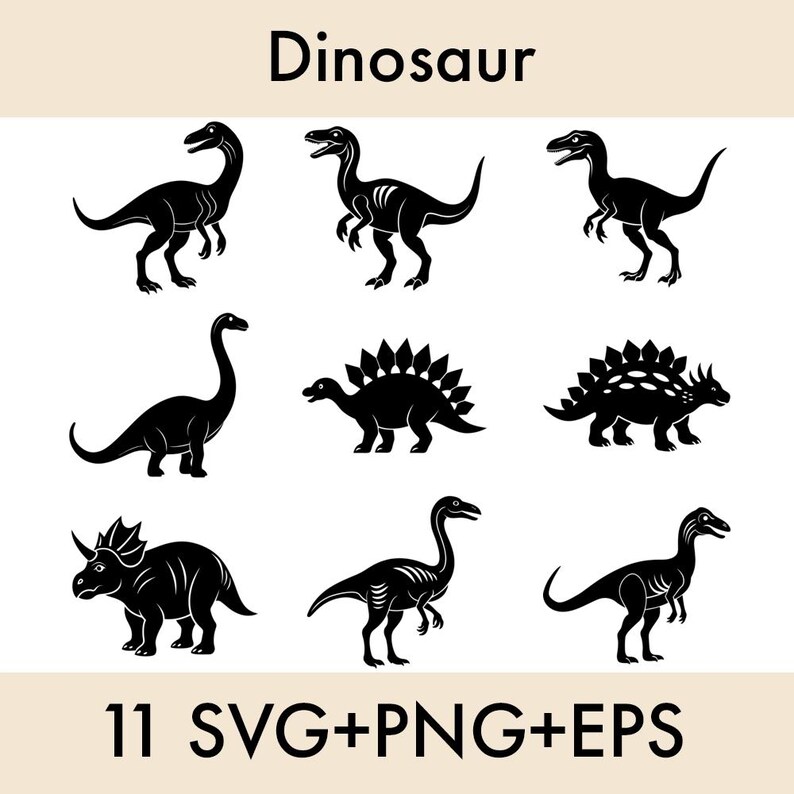 Dinosaur SVG, Dinosaur SVG Bundle, Kids Dinosaur Svg Files, Dinosaur ...