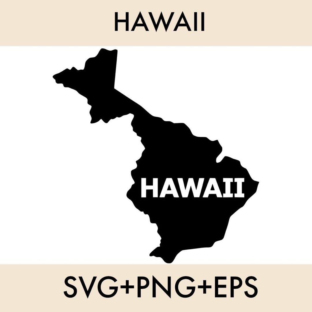 Hawaii SVG, Zustand svg, USA, Form, svg, png, dxf, jpeg, digitaler ...