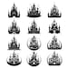 Magic Kingdom Castle SVG Bundle, Cricut Silhouette Cut Files (digital ...