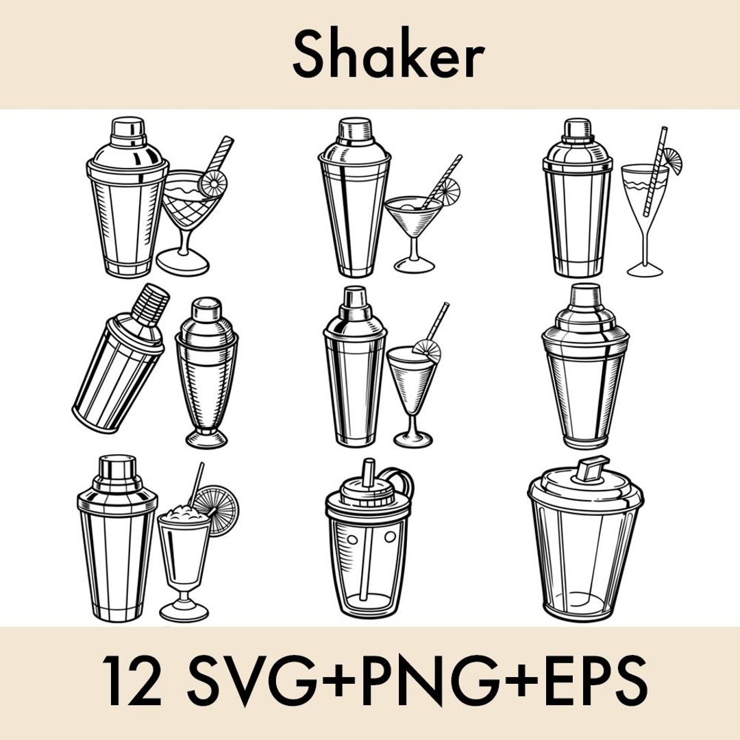 Mixologist's Dream Cocktail Shaker SVG Bundle Bartender's Delight for ...