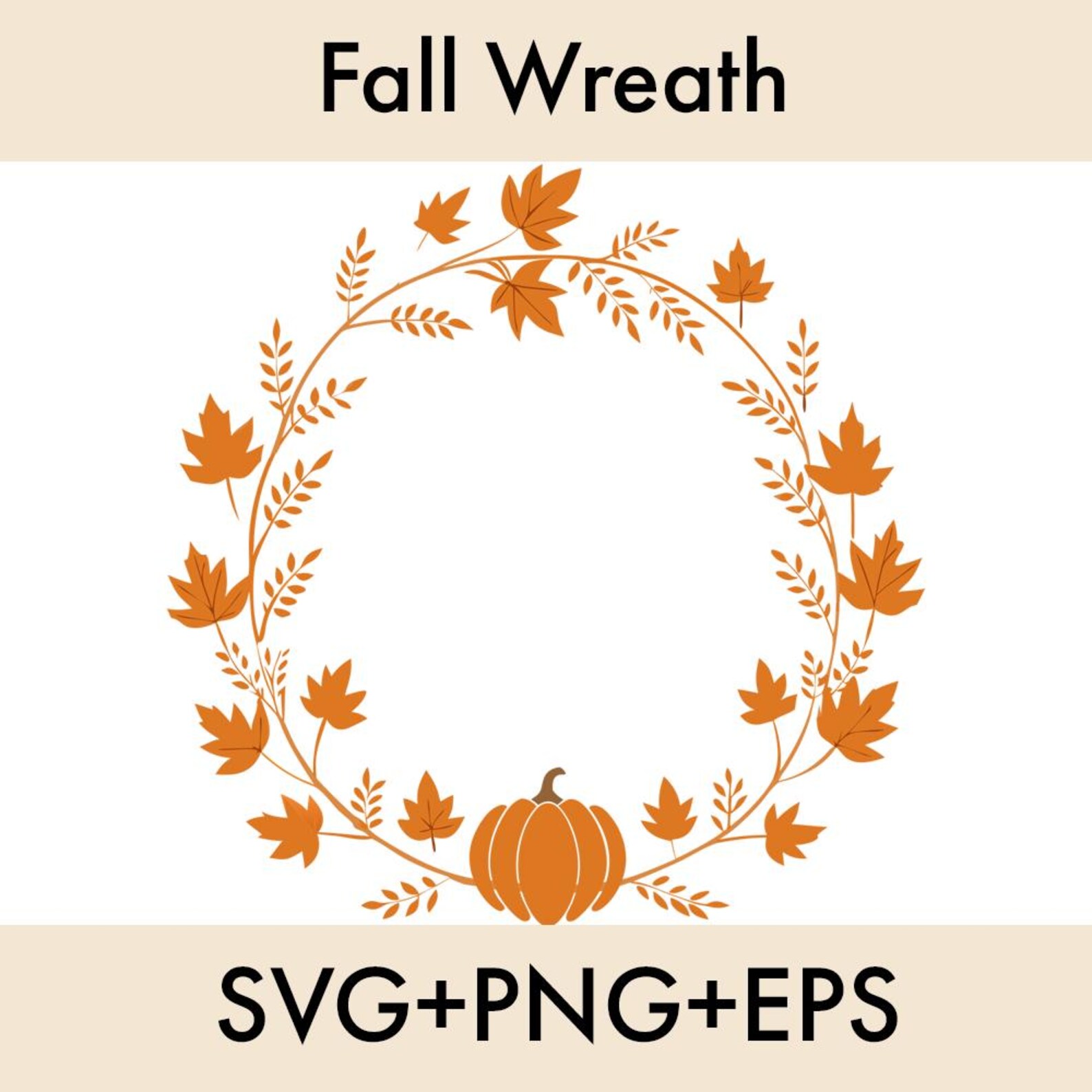 Fall Wreath Svg Bundle, Laurel Svg, Wedding Wreath Svg, Circle Svg ...